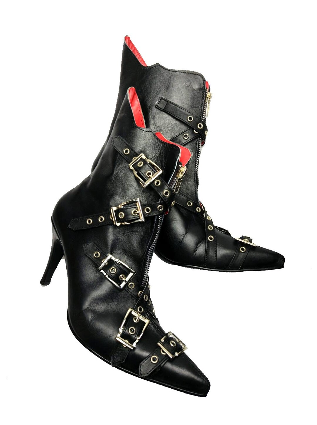 Botas De Tacón Estilo "edward", Ojales, Gótico - Etsy