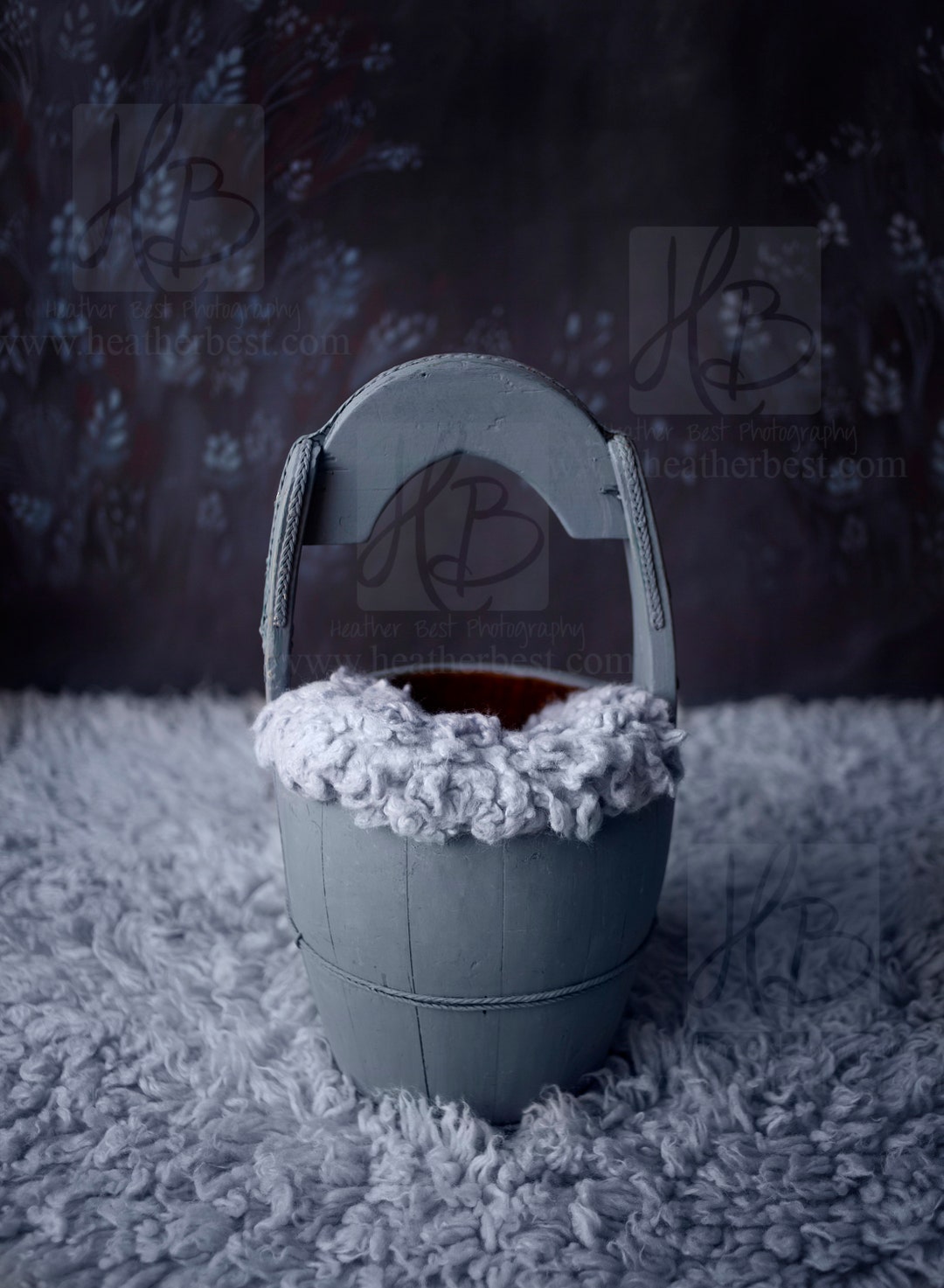 Newborn Blue Bucket Pose - Etsy