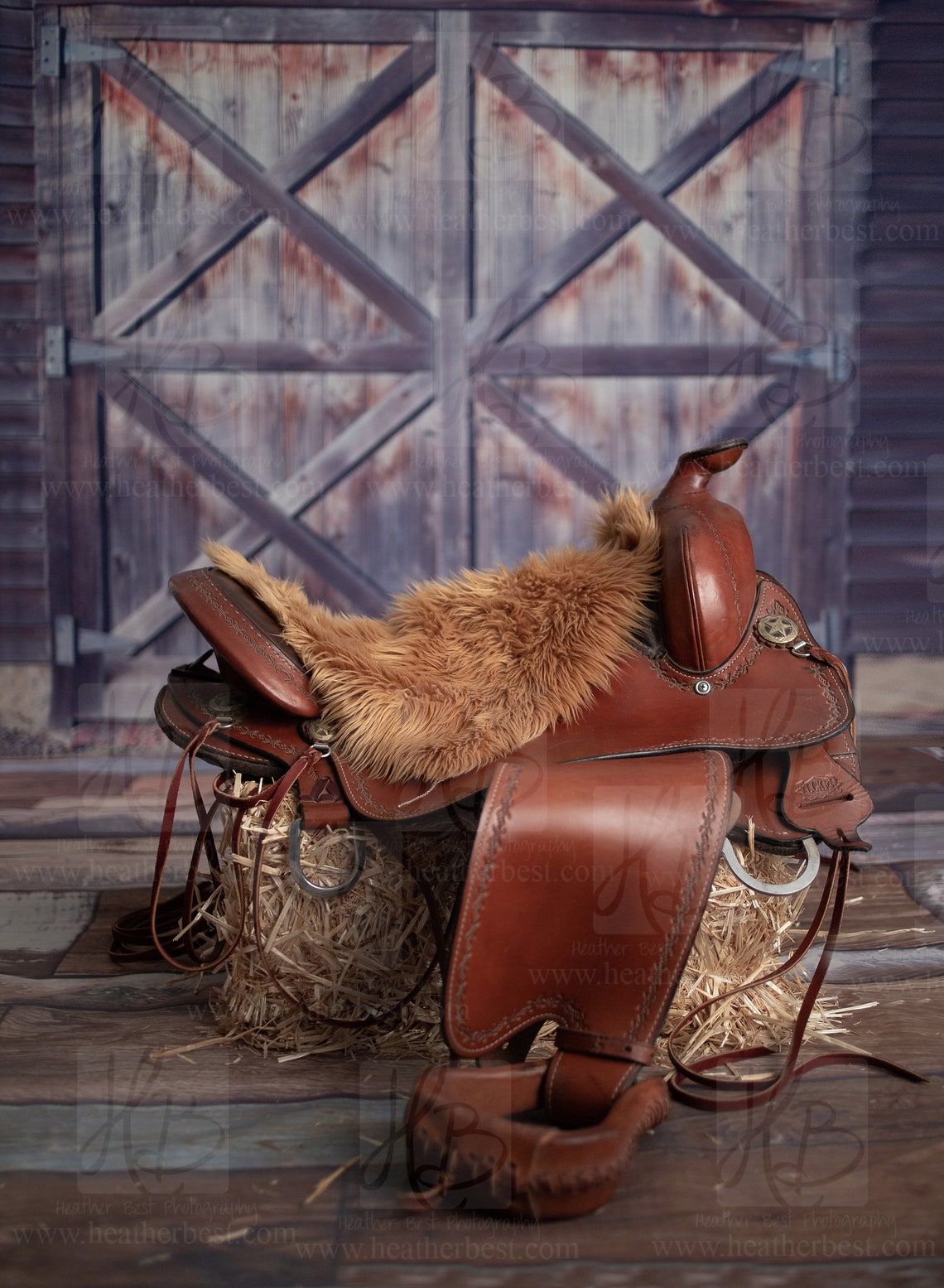 Saddle Country Digital Background - Etsy