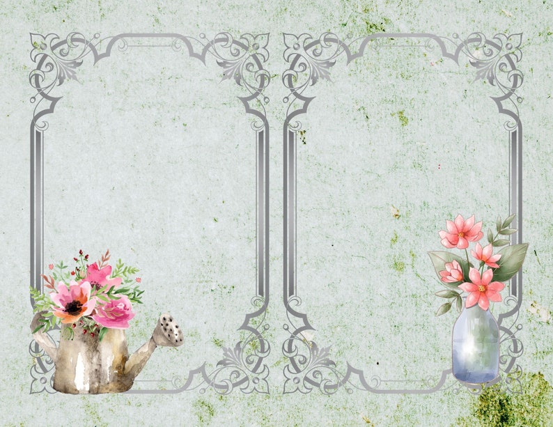 Printable Spring Junk Journal Pages Scrapbook Digital Pages - Etsy