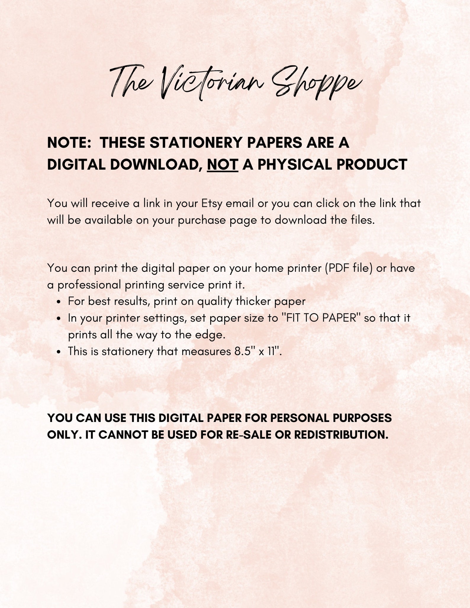 Blue Flowers Printable Stationery, Digital Stationery, Downloadable ...