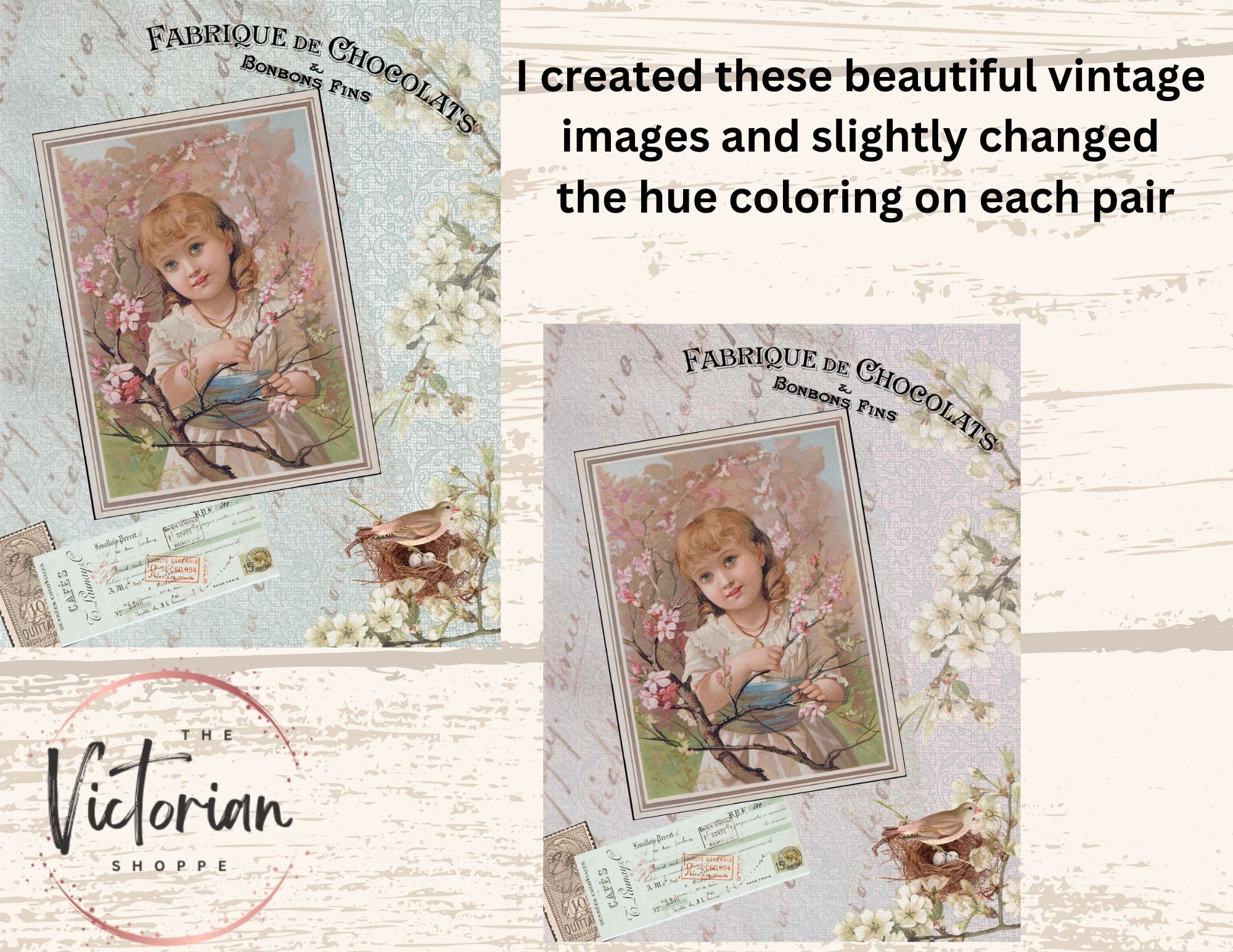 Cherry Blossoms Themed Printable Pages, Scrapbook Digital Instant ...