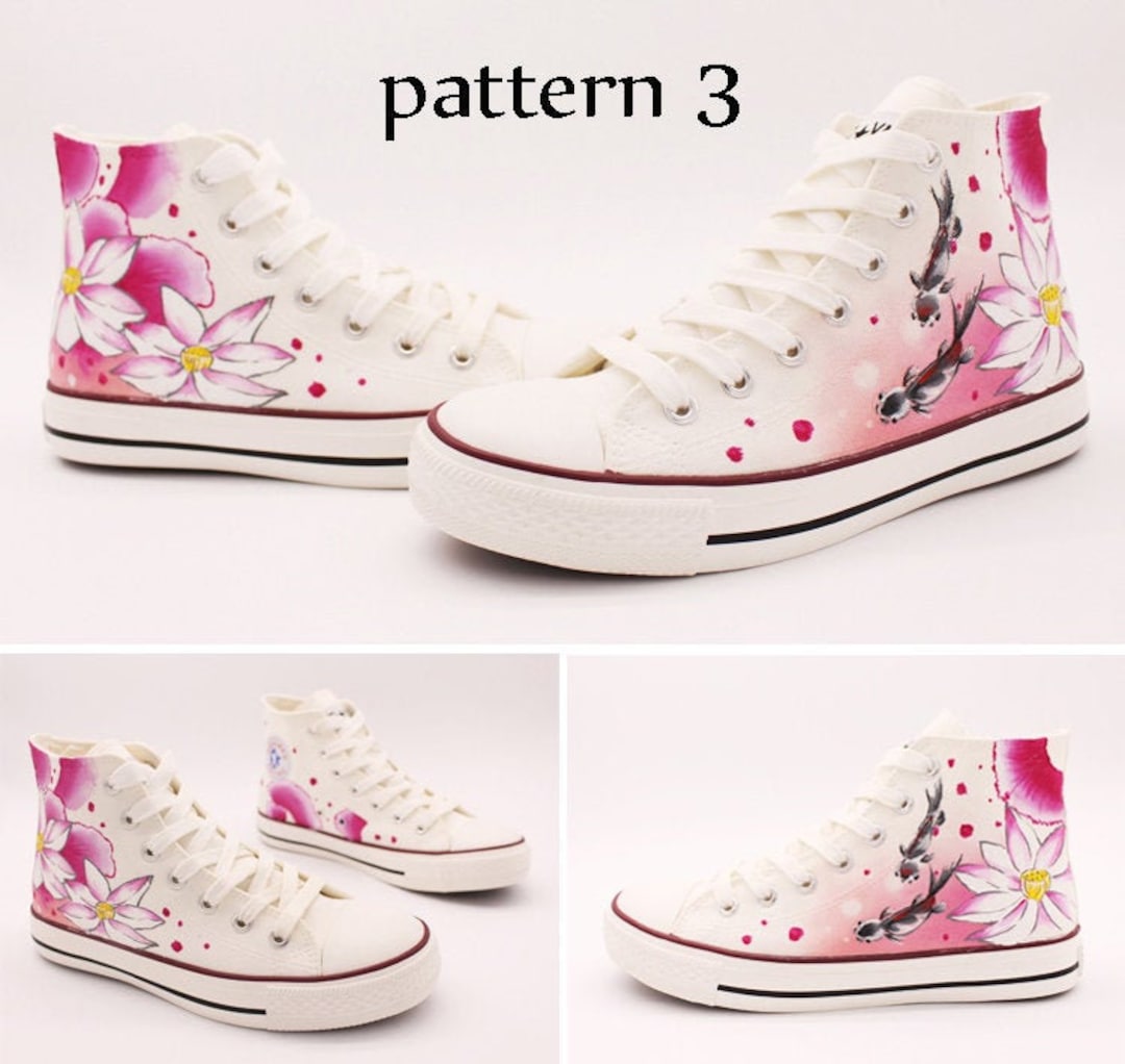 Hand Painted Personality Design Shoes,high Top Custom Painted Shoes ...