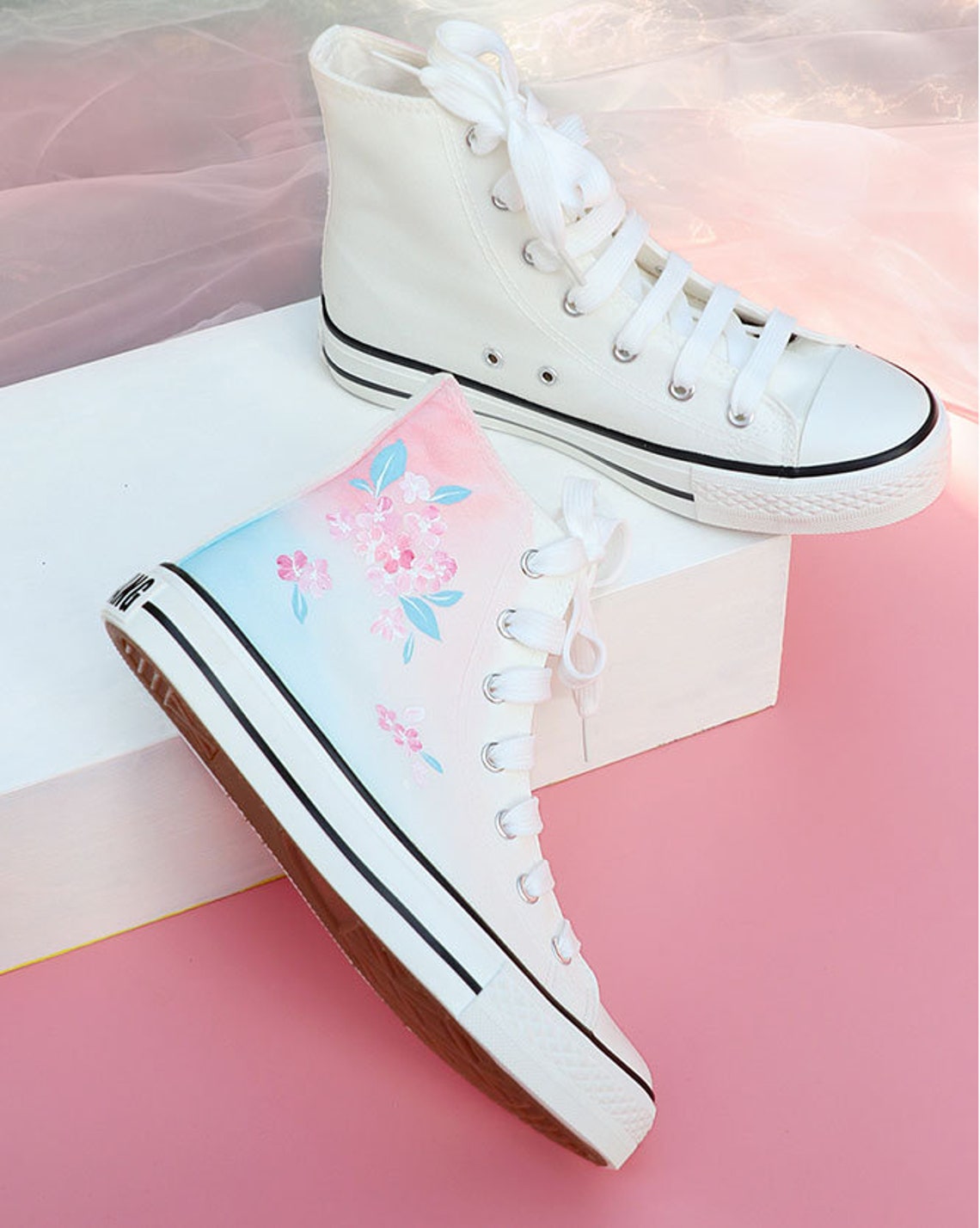 Hand Painted Personality Desgin Shoes,high Top Custom Flat Shoes,casual ...