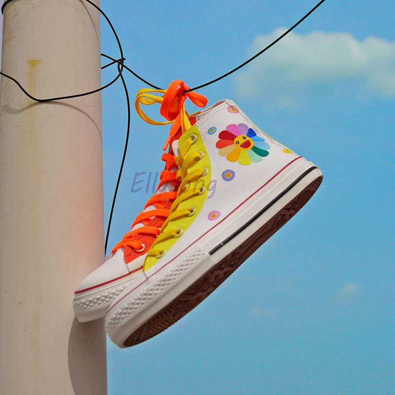 Hand Painted Personality Design Shoes,hihg Top Custom Painted Shoes ...