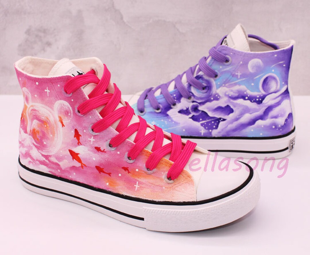 Hand Painted Personality Design Shoes,custom High Top Shoes ...