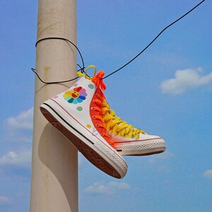 Hand Painted Personality Design Shoes,hihg Top Custom Painted Shoes ...