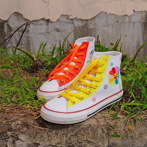 Hand Painted Personality Design Shoes,hihg Top Custom Painted Shoes ...
