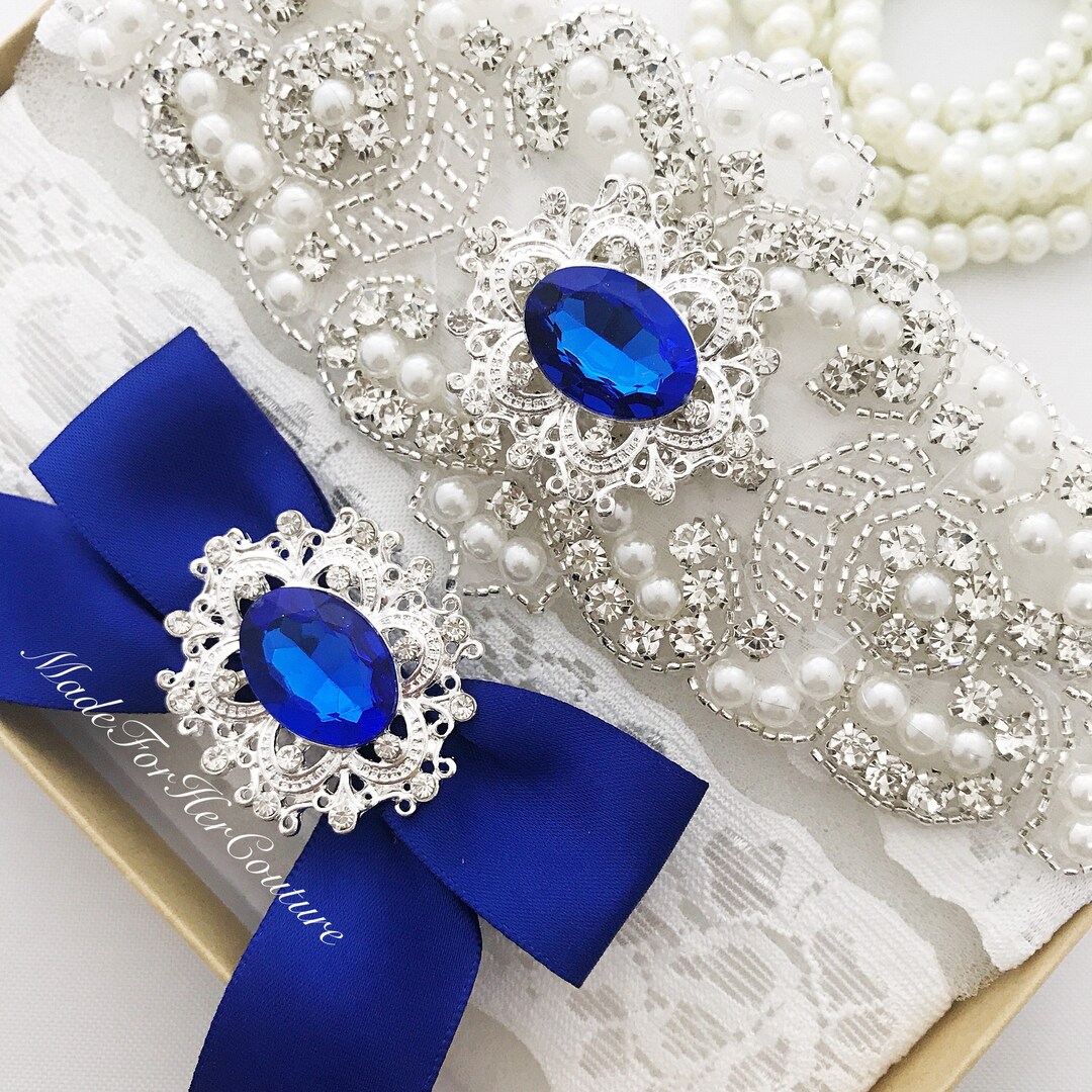 Royal Blue Garter for Wedding - Gorgeous Something Blue for Bride ...