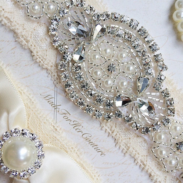 Ivory Bridal Garter - Etsy