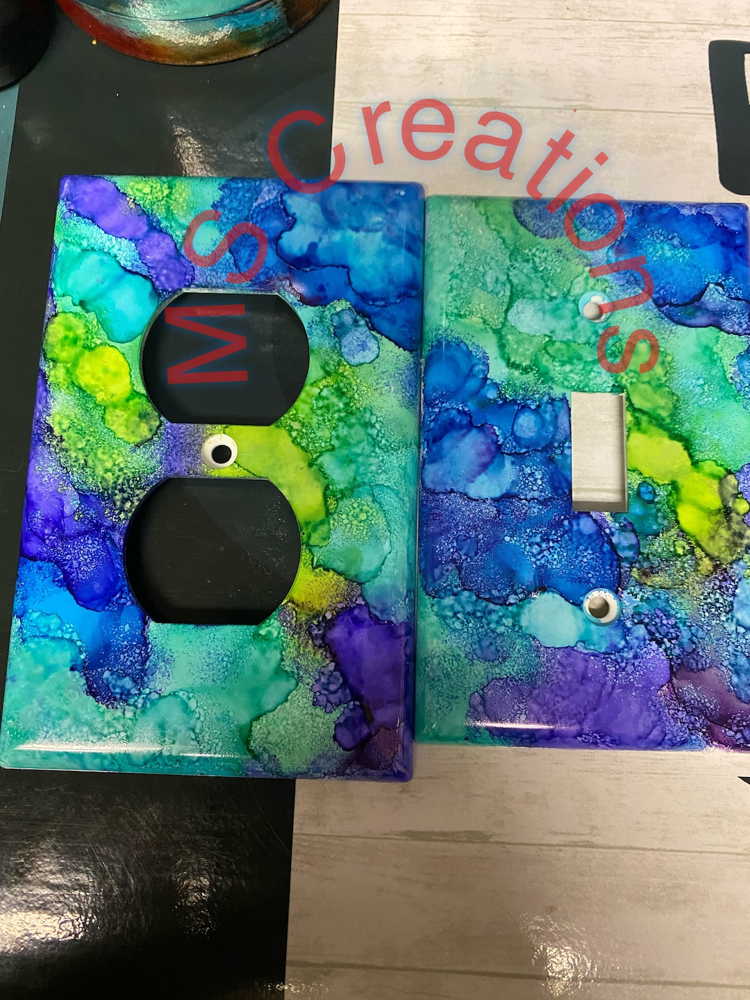 Alcohol Inks, Light Plug-in Covers, Light Cover, Switch Plates, Mothers ...