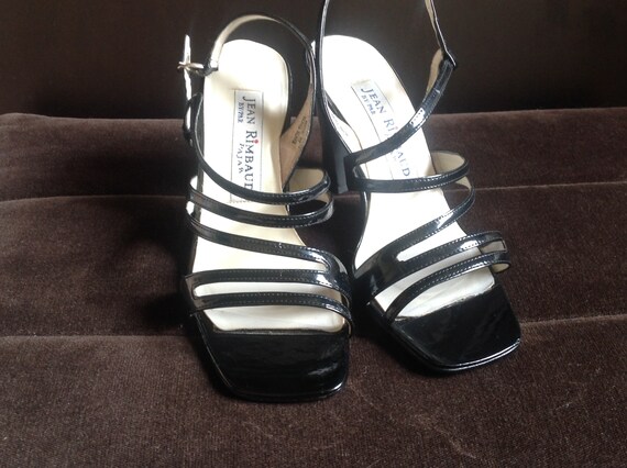 Women's sandals with square toes, Jean Rimbaud leathe… - Gem