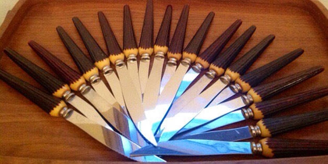 Sheffield Meat/steak Knife, England, Vintage 1940-50, Faux Plastic Horn ...