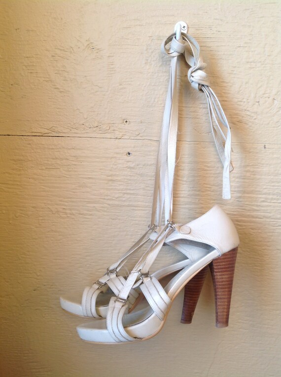 Gladiator sandals with platform and high heels in gen… - Gem