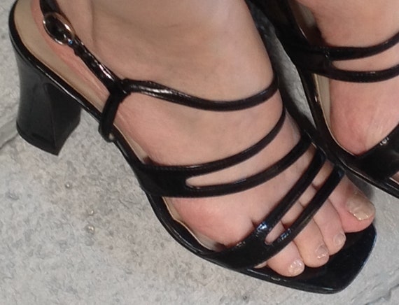 Women's sandals with square toes, Jean Rimbaud leathe… - Gem