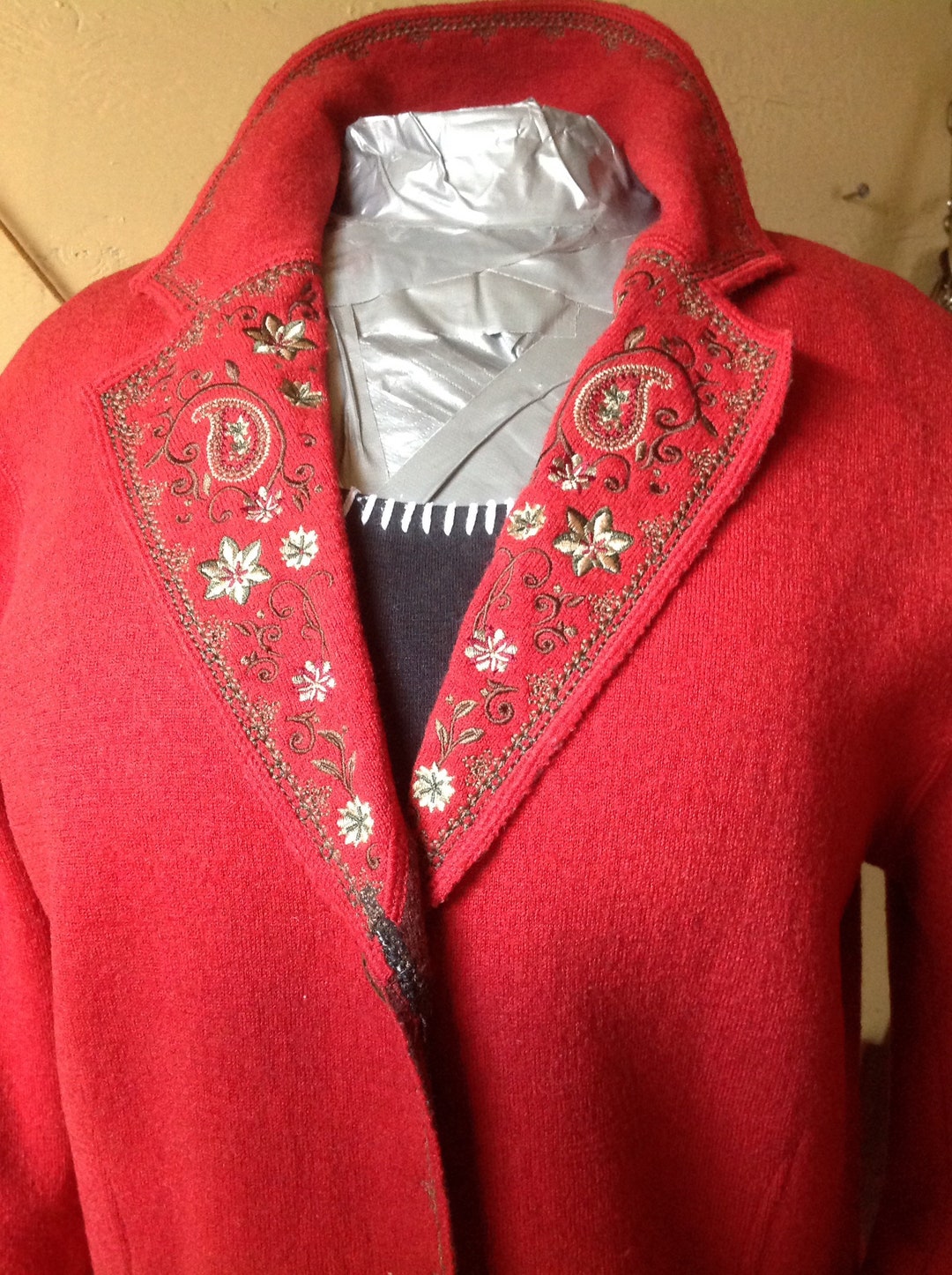 Structured Pure Wool Cardigan/jacket for Women MAT Collection®/sz Large ...