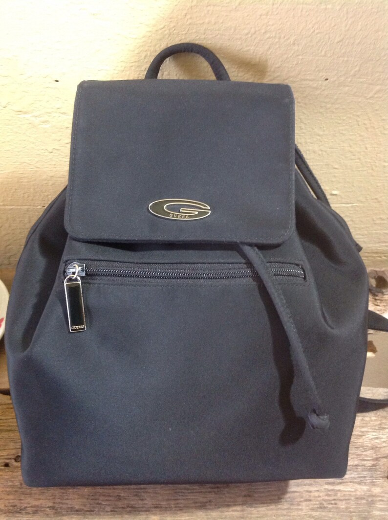 GUESS nylon backpack™/vintage 1990/handbag format/cord | Etsy