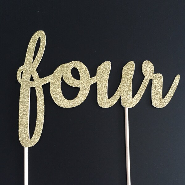 Gold Cake Topper - Etsy