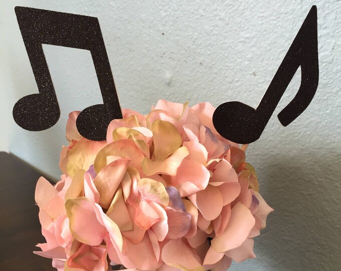Music Note Centerpiece Picks - Music Birthday Centerpiece (set of 3) - Etsy