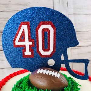 Football Helmet Cake Topper, Football Baby Shower, Tutu or Touchdowns ...