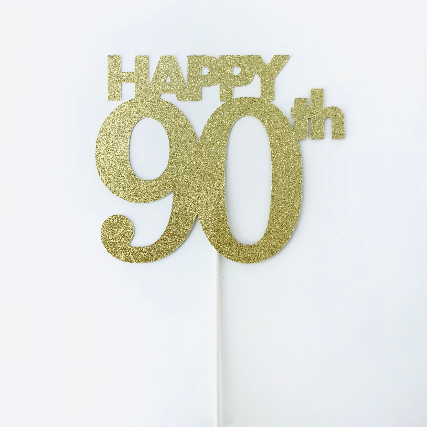90th Birthday Cake Topper. Happy 90th Cake Topper. 90 Birthday | Etsy UK