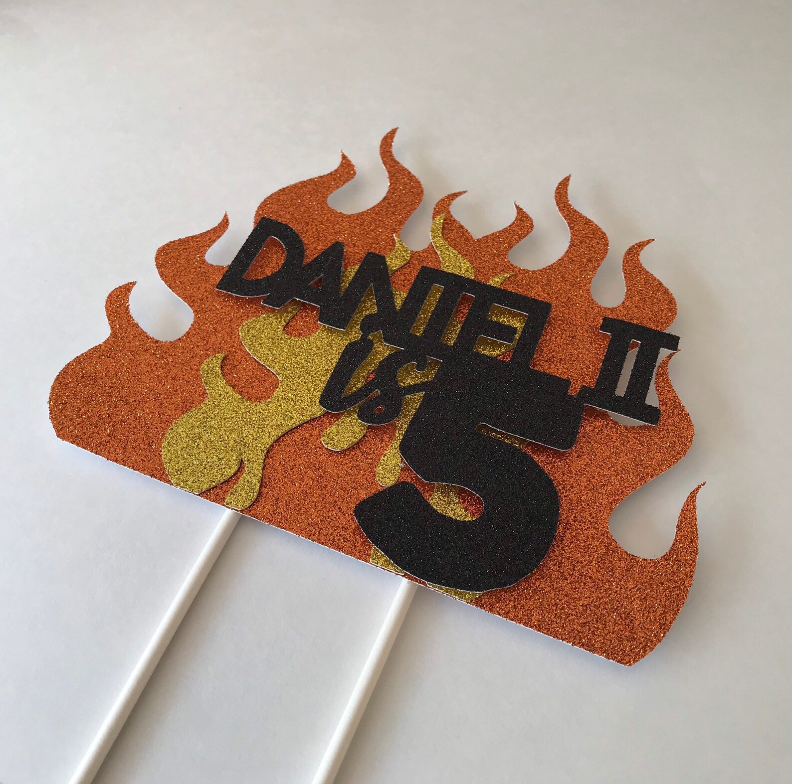 Flames Cake Topper Monster Truck Cake Motorcycle Cake Fire - Etsy