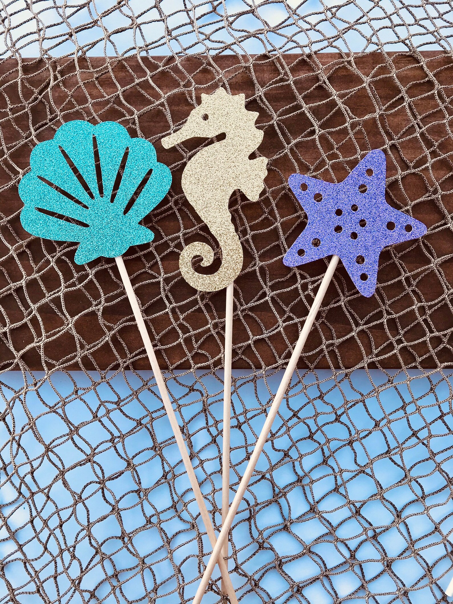 Under the Sea Centerpiece Sticks Mermaid Theme Baby Shower or - Etsy
