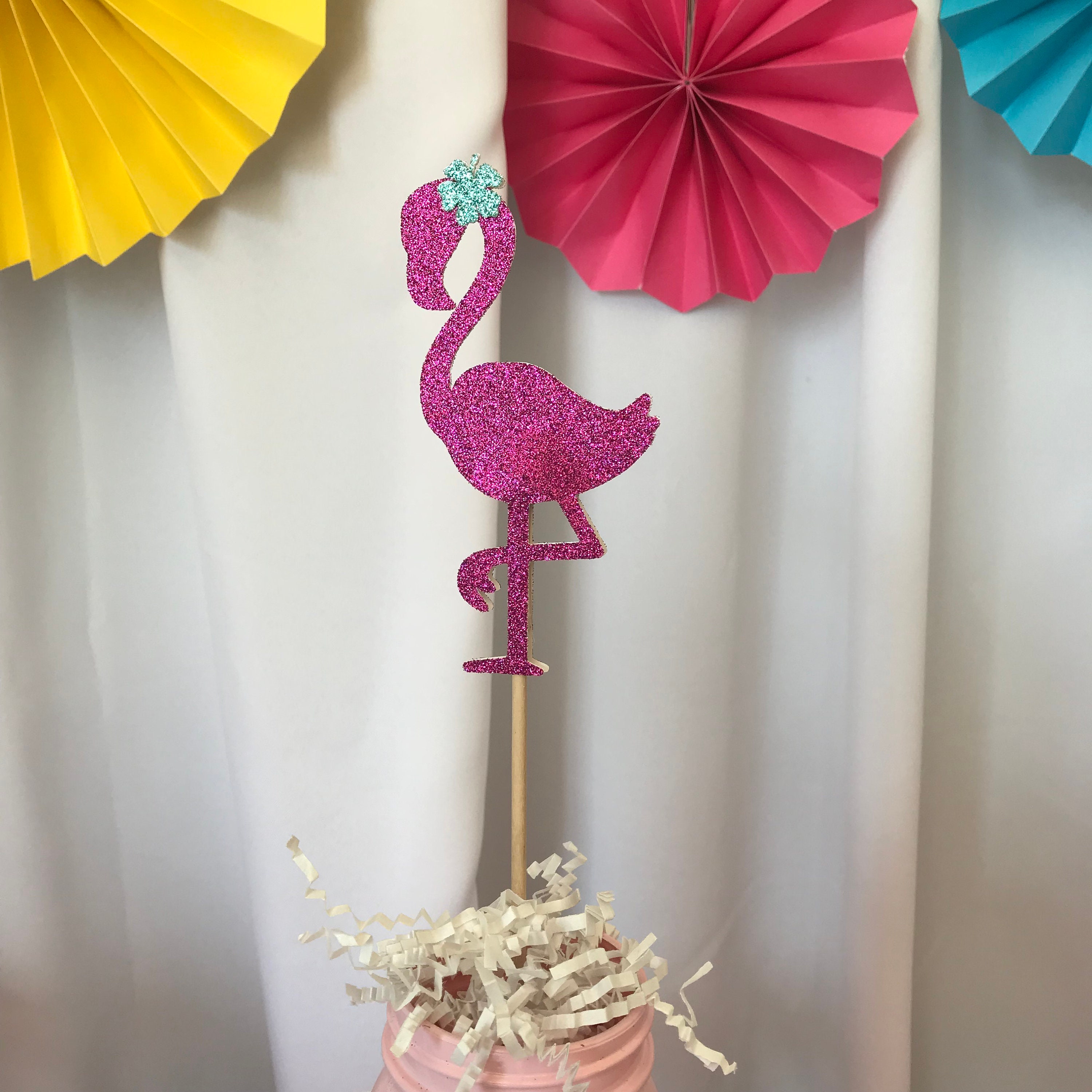 Flamingo Decorations Flamingo Centerpiece sticks Flamingos | Etsy