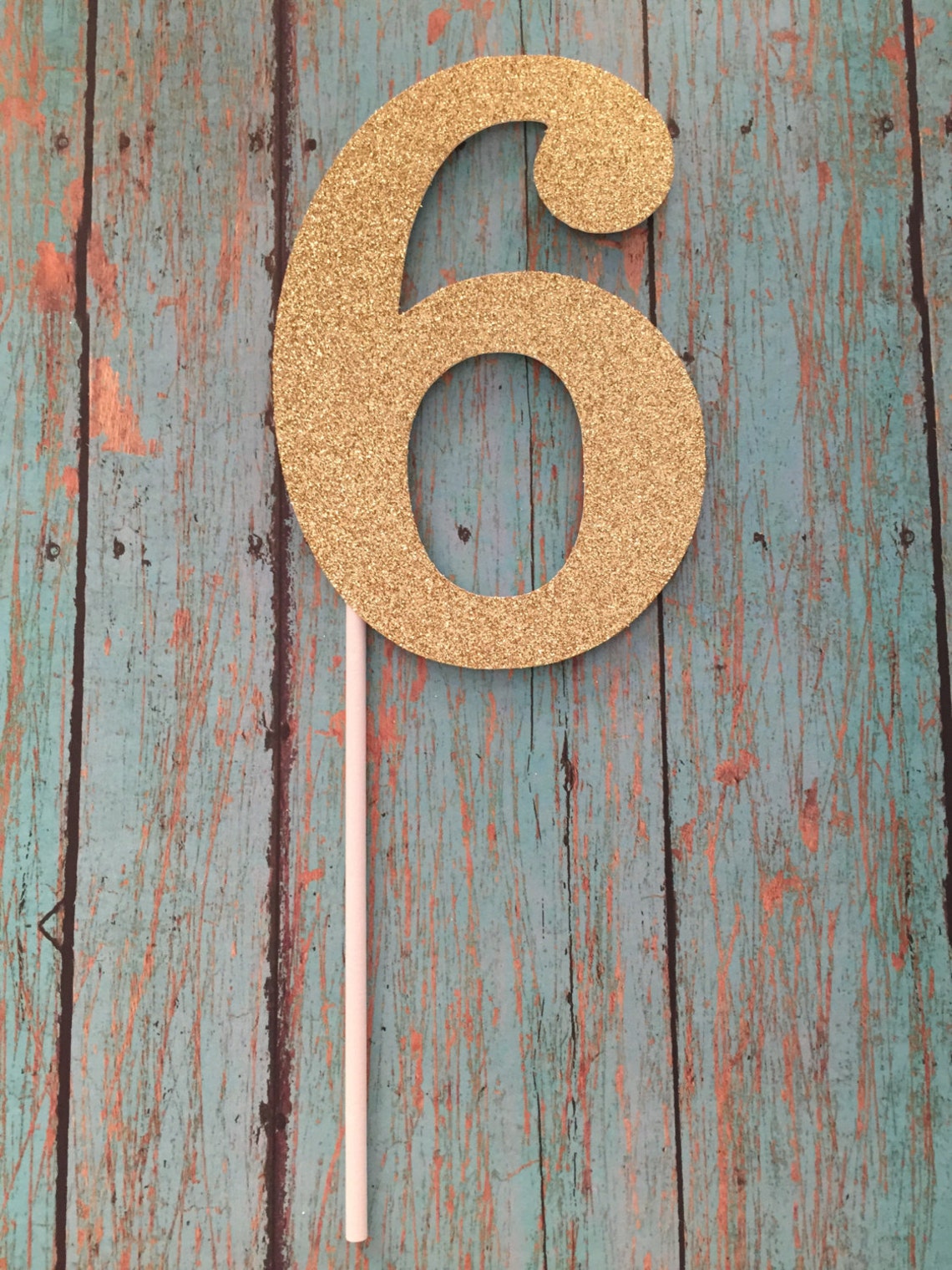 6th Birthday Cake Topper Sixth Birthday 6 Cake Topper 6 - Etsy