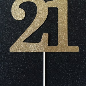 21st Birthday Cake Topper, 21st Cake Topper, 21 Birthday Cake Topper ...