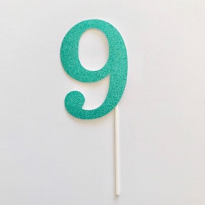 9th Birthday Cake Topper. Nineth Birthday. 9 Cake Topper. 9 Birthday ...
