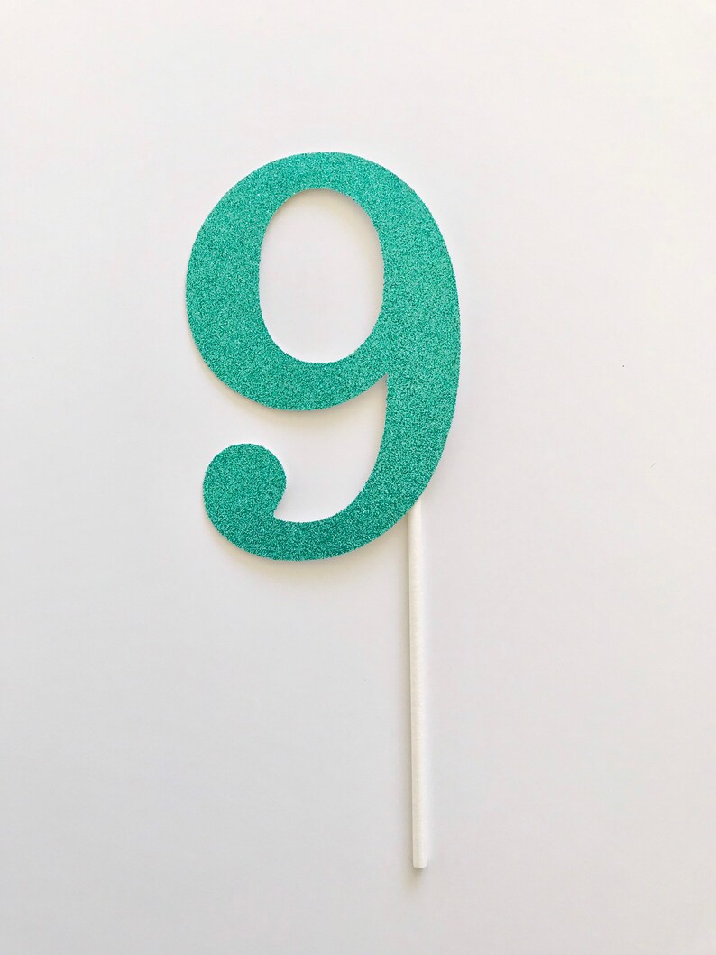 9th Birthday Cake Topper. Nineth Birthday. 9 Cake Topper. 9 | Etsy