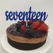 Seventeen Cake Topper 17th Birthday Cake Topper 17th Cake - Etsy