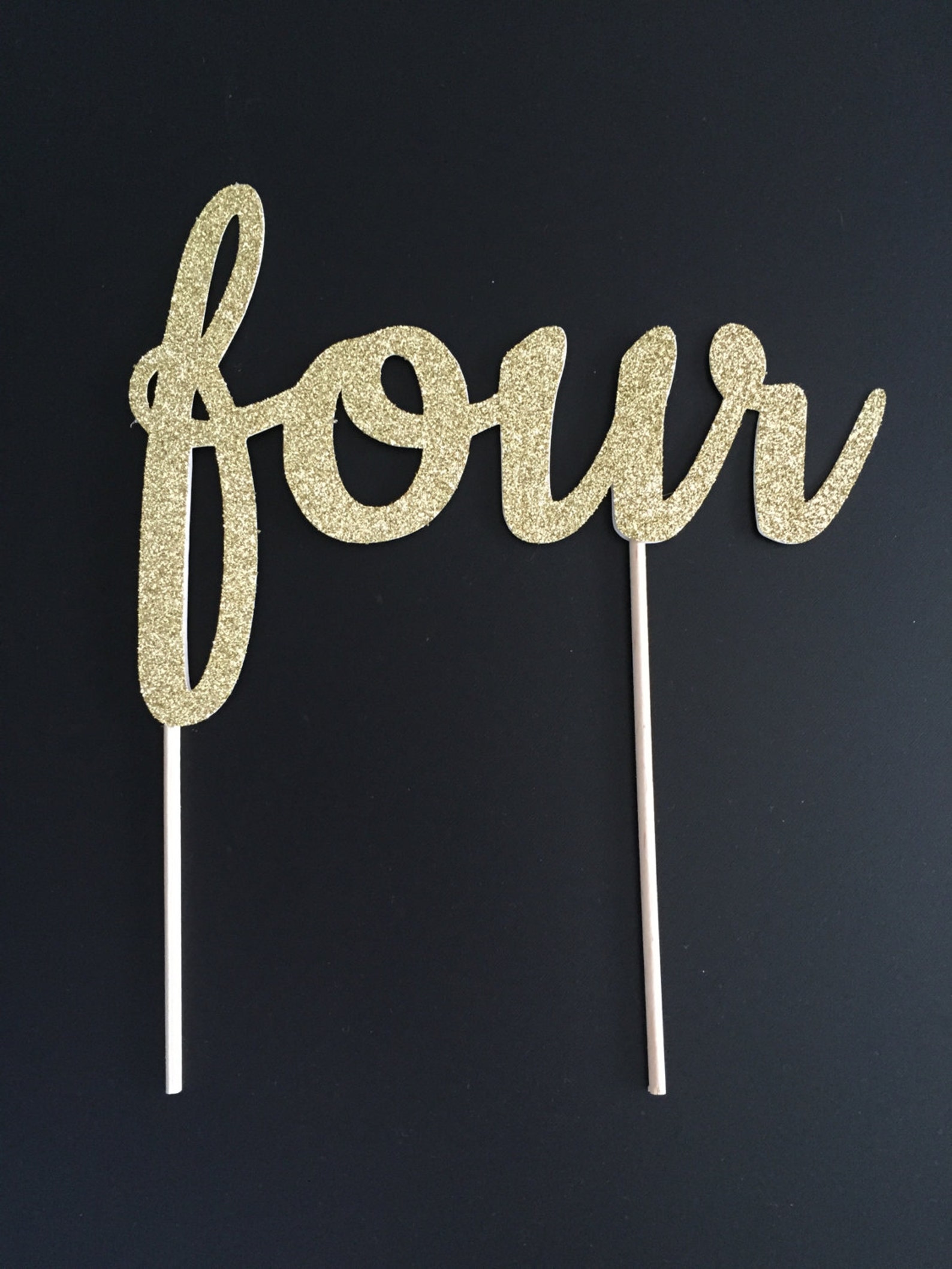 4th Birthday Cake Topper Four Cake Topper 4 Birthday Cake - Etsy