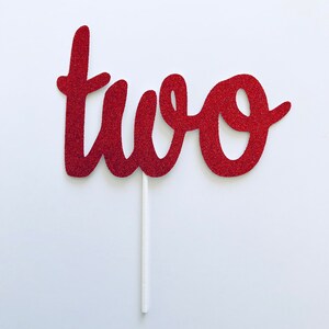 Two Cake Topper, Second Birthday Cake Topper, Second Birthday ...