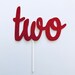 Two Cake Topper Second Birthday Cake Topper Second Birthday - Etsy