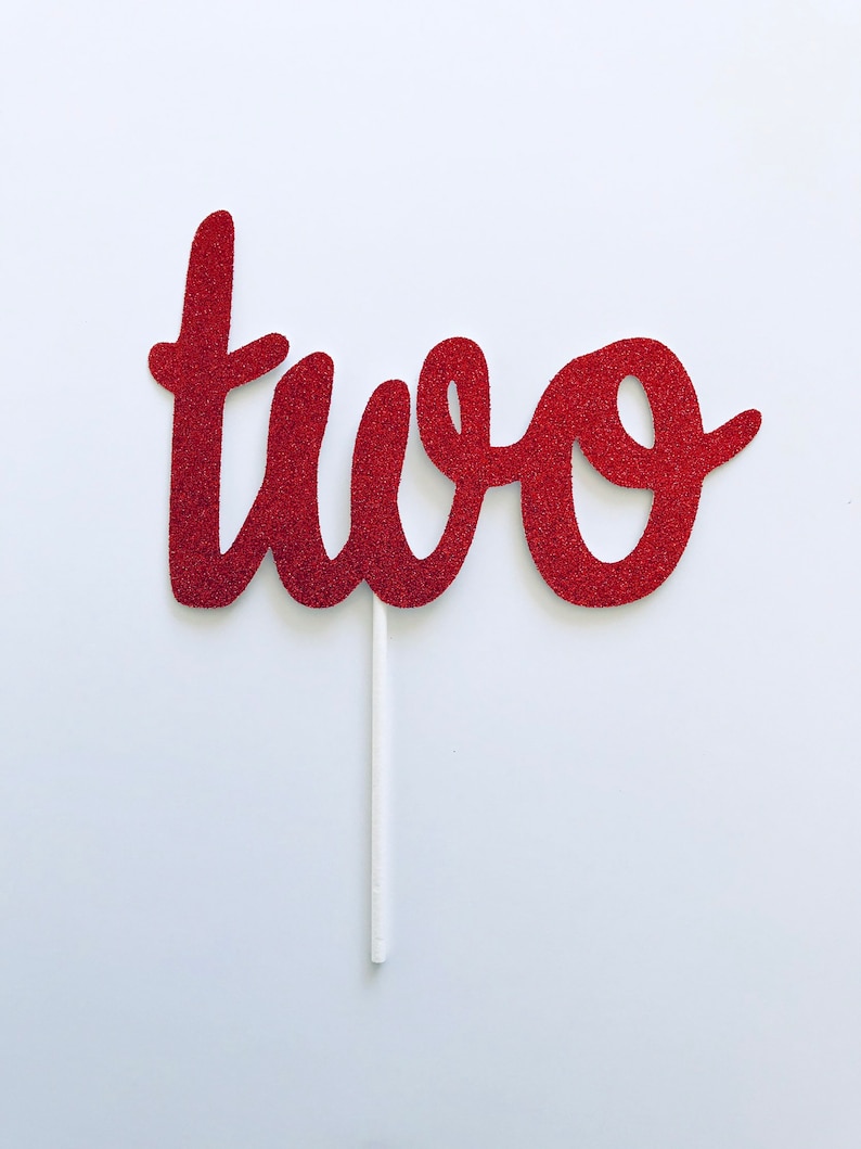Two Cake Topper Second Birthday Cake Topper Second Birthday | Etsy