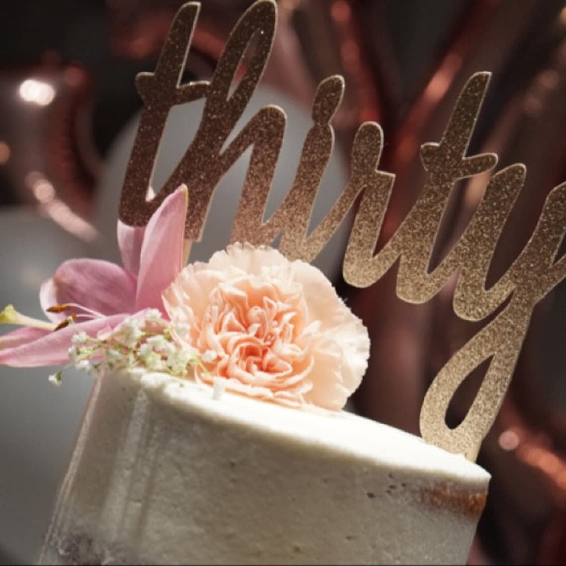 Thirty Cake Topper. 30 Cake Topper. 30th Birthday Cake Topper. - Etsy