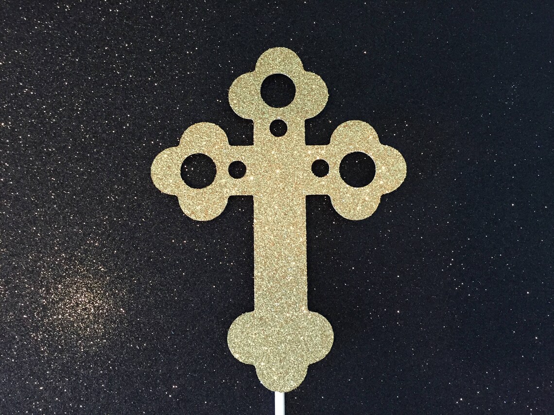 Cross Cake Topper Baptism Cake Topper First Communion Cake | Etsy