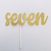 Seven Birthday Cake Topper 7 Cake Topper 7th Birthday Cake - Etsy