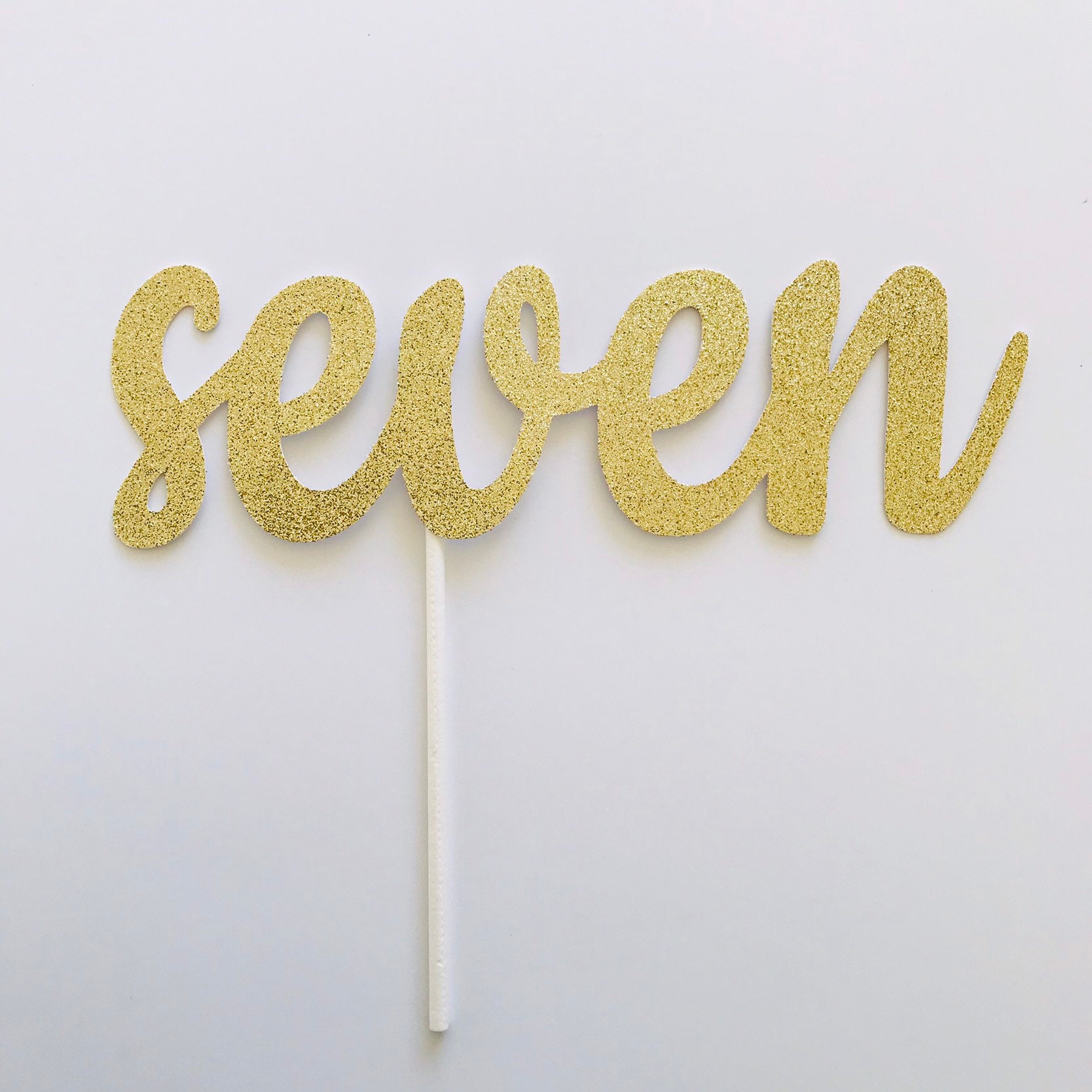 Seven Birthday Cake Topper 7 Cake Topper 7th Birthday Cake - Etsy