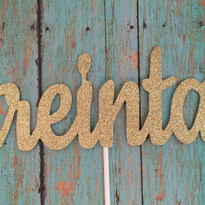 Treinta Birthday Cake Topper, Treinta Cake Topper, Spanish 30th ...