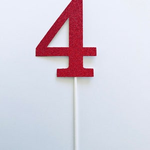 4th Birthday Cake Topper, Fourth Birthday, 4 Cake Topper, 4 Birthday ...