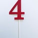 4th Birthday Cake Topper Fourth Birthday 4 Cake Topper 4 - Etsy