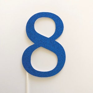 8th Birthday Cake Topper, 8 Cake Topper, Number 8 Birthday Cake Topper ...