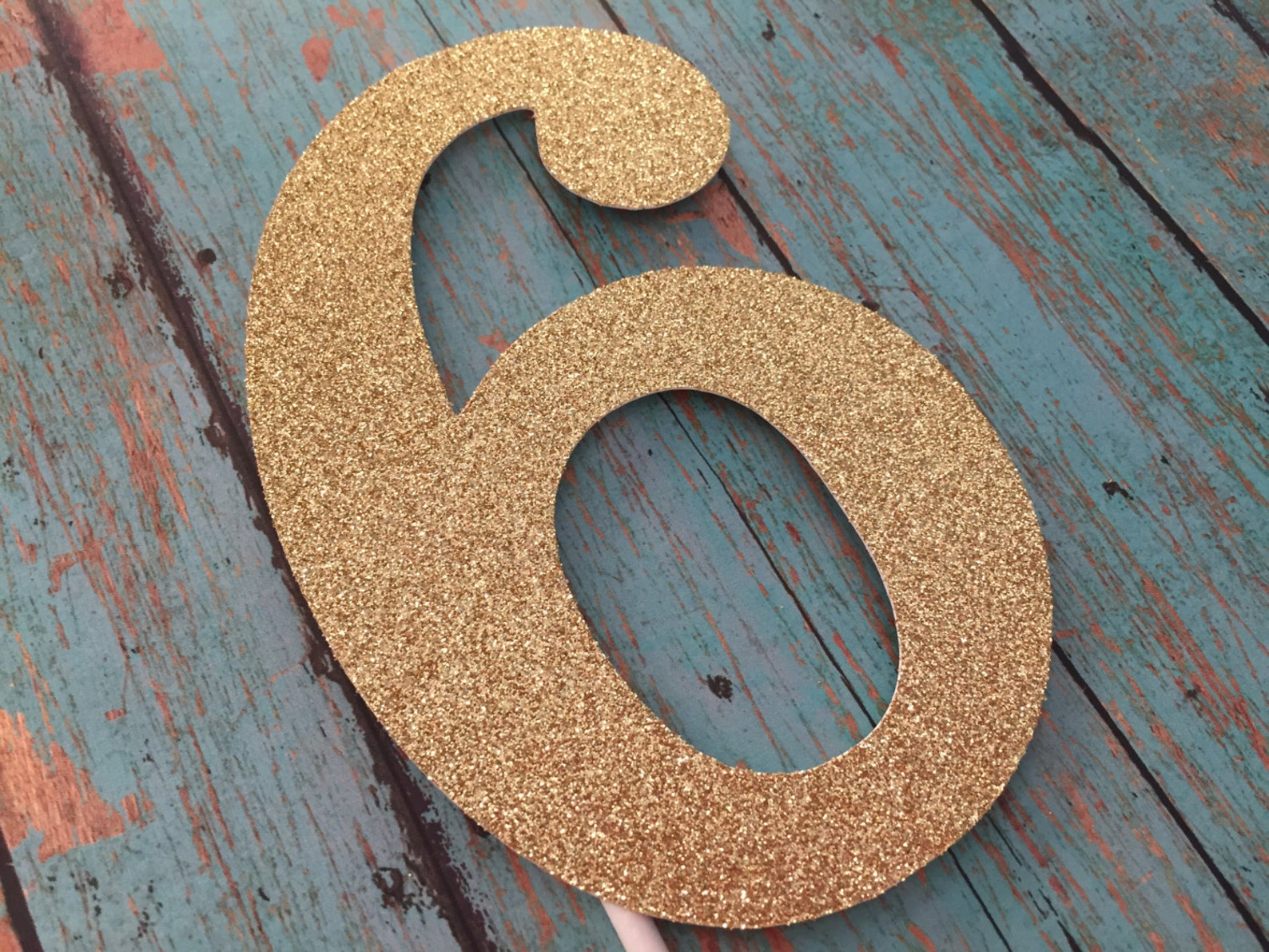 6th Birthday Cake Topper Sixth Birthday 6 Cake Topper 6 - Etsy