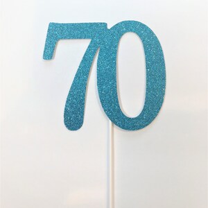 70th Birthday Cake Topper, 70 Cake Topper, 70 Birthday Cake Topper ...