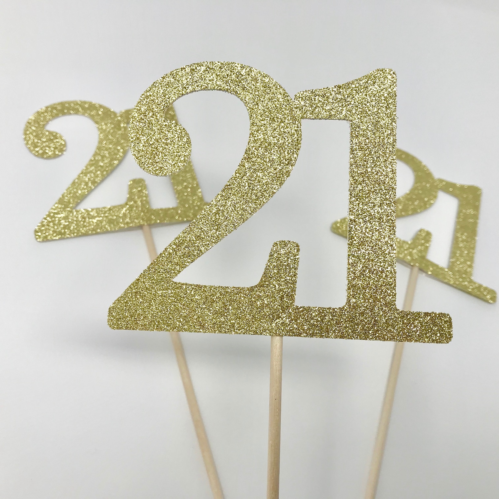 21st Birthday Decorations 21 Centerpiece Picks 21st Birthday - Etsy