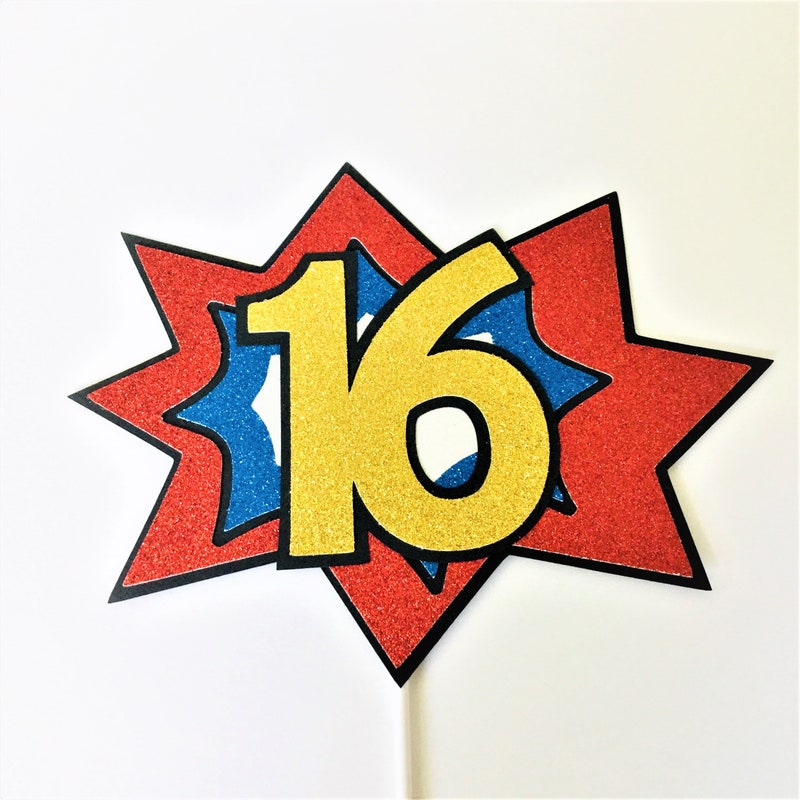 16th Birthday Cake Topper - Etsy