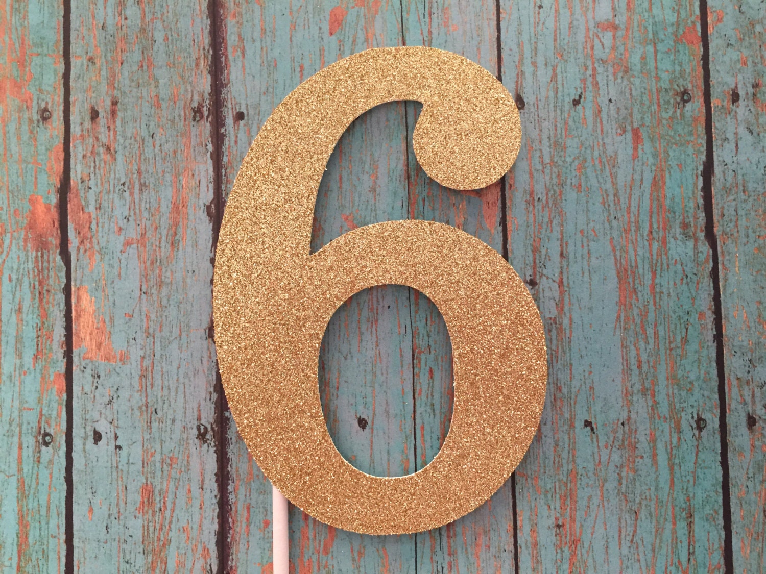 6th Birthday Cake Topper Sixth Birthday 6 Cake Topper 6 | Etsy